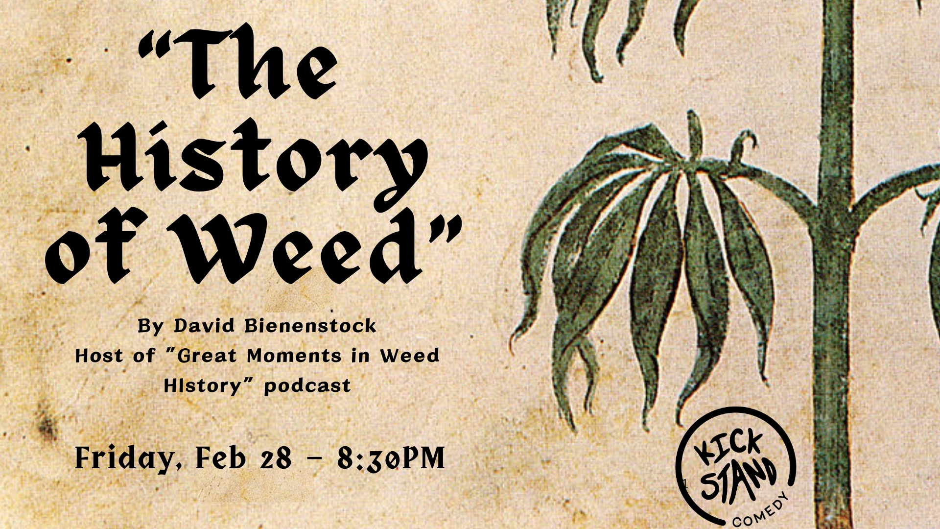 The History of Weed Tickets | Kickstand Comedy | Portland, OR | Fri ...
