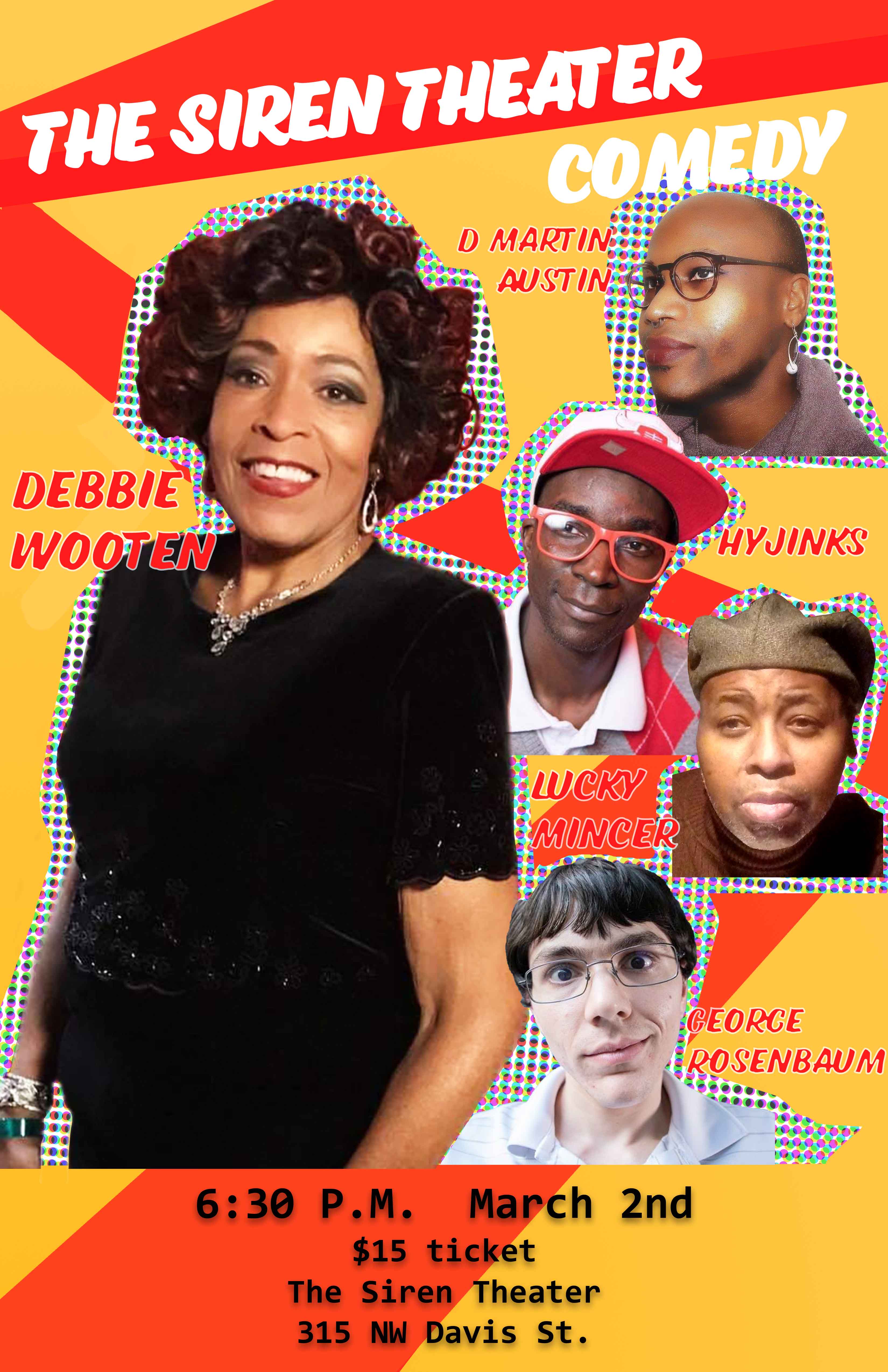 Debbie Wooten: From the Hood to the Woods Tickets | The Siren Theater ...